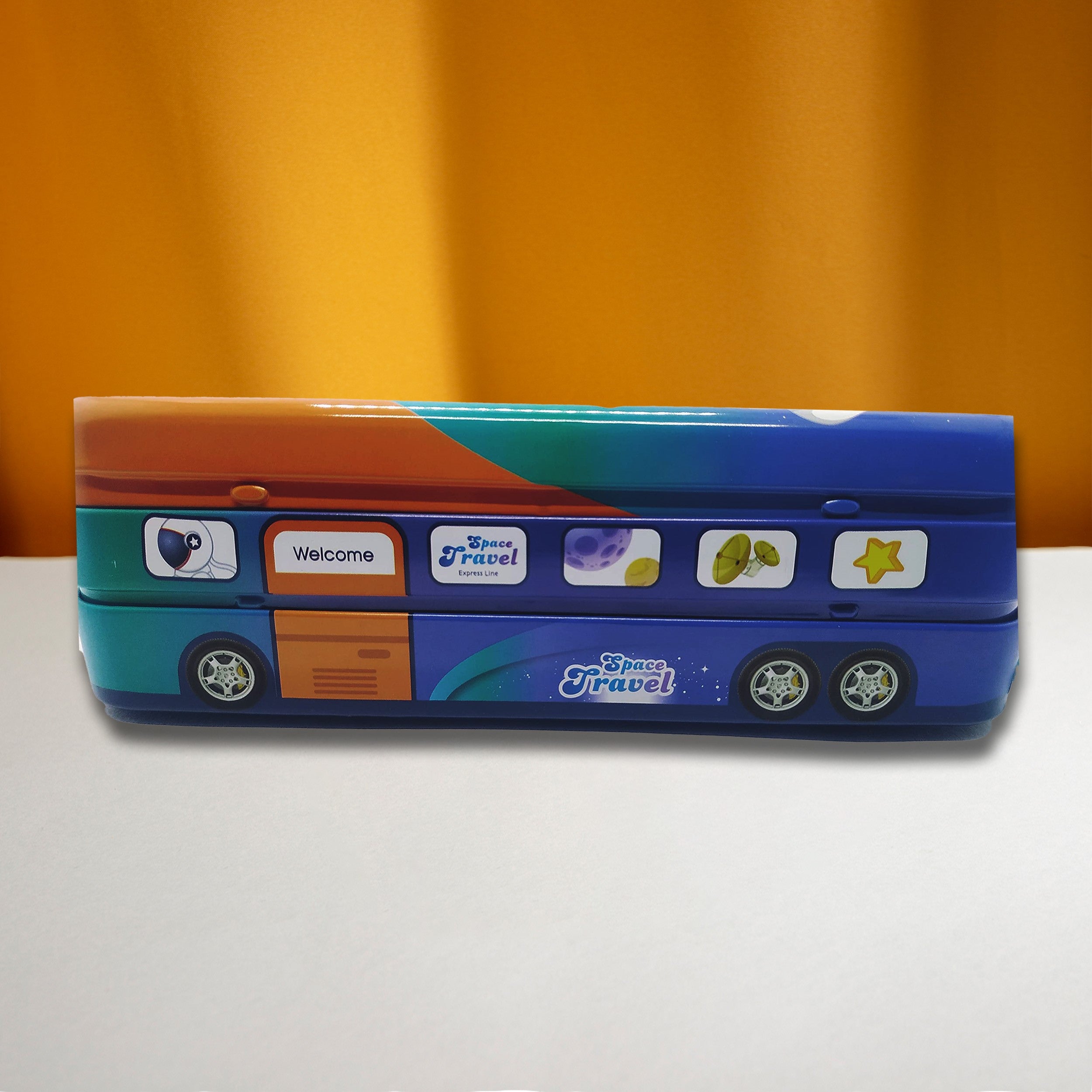 Theme based Bus Pencil Box, Metal Pencil Box – Sarvda