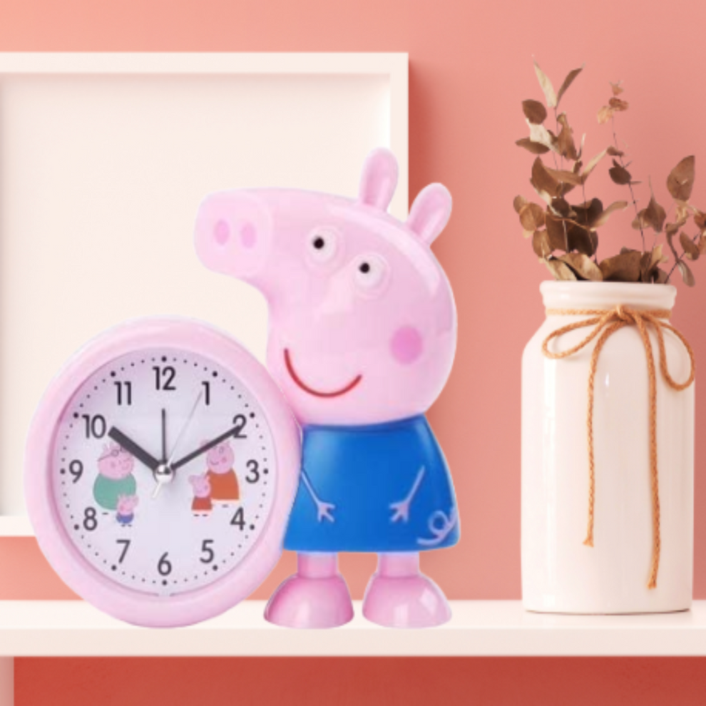 Min Qty : 2 | Peppa Pig Alarm Clock with Pen Pencil Stand – Sarvda