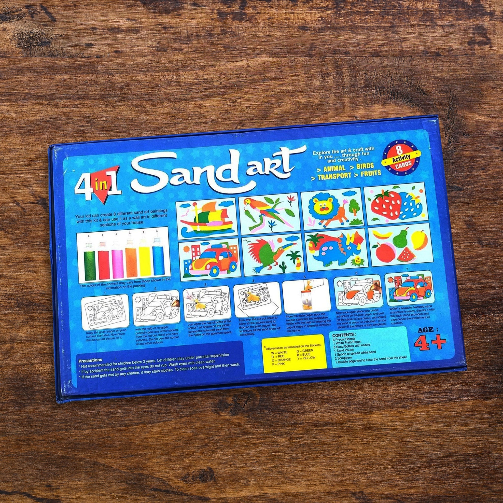 Sand Art Kit, 4 in 1 Sand Art Board Game For Kids – Sarvda
