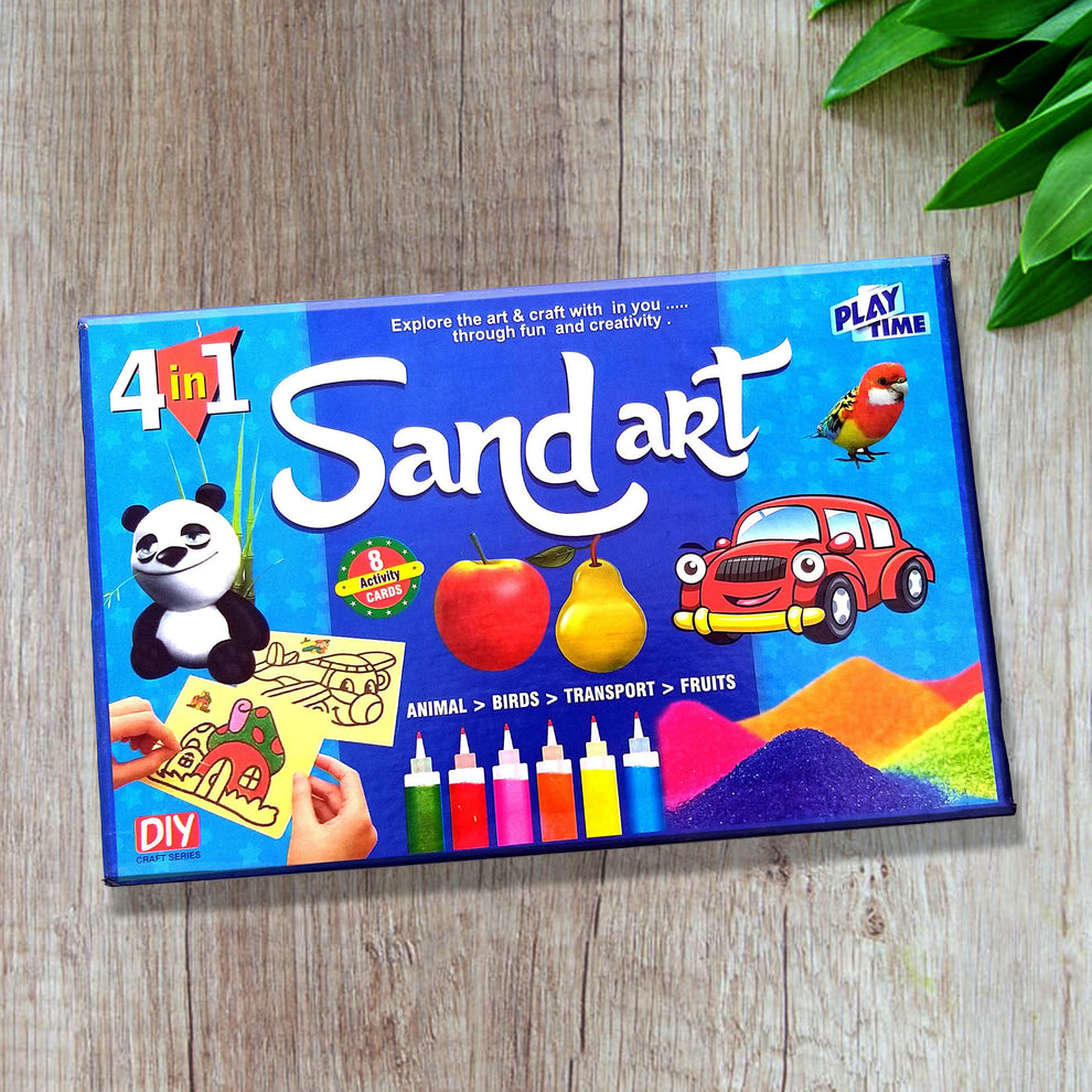 Sand Art Kit, 4 in 1 Sand Art Board Game For Kids – Sarvda